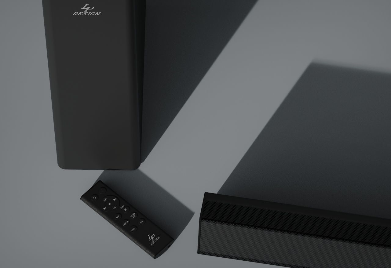 Soundbar System free 3D model | CGTrader