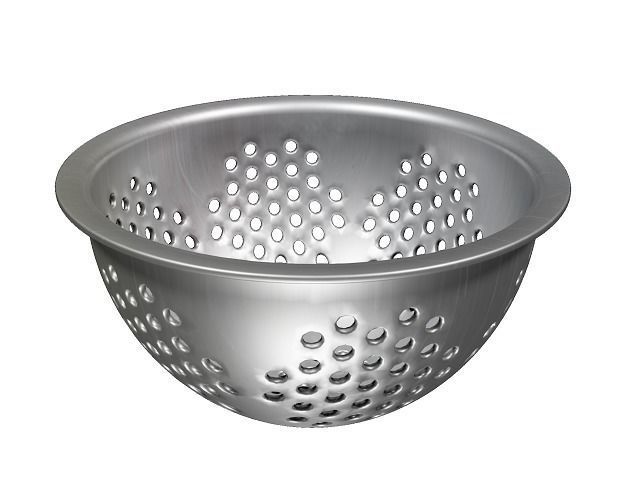 3D model Stainless Steel Vegetable Strainer VR / AR / low-poly | CGTrader