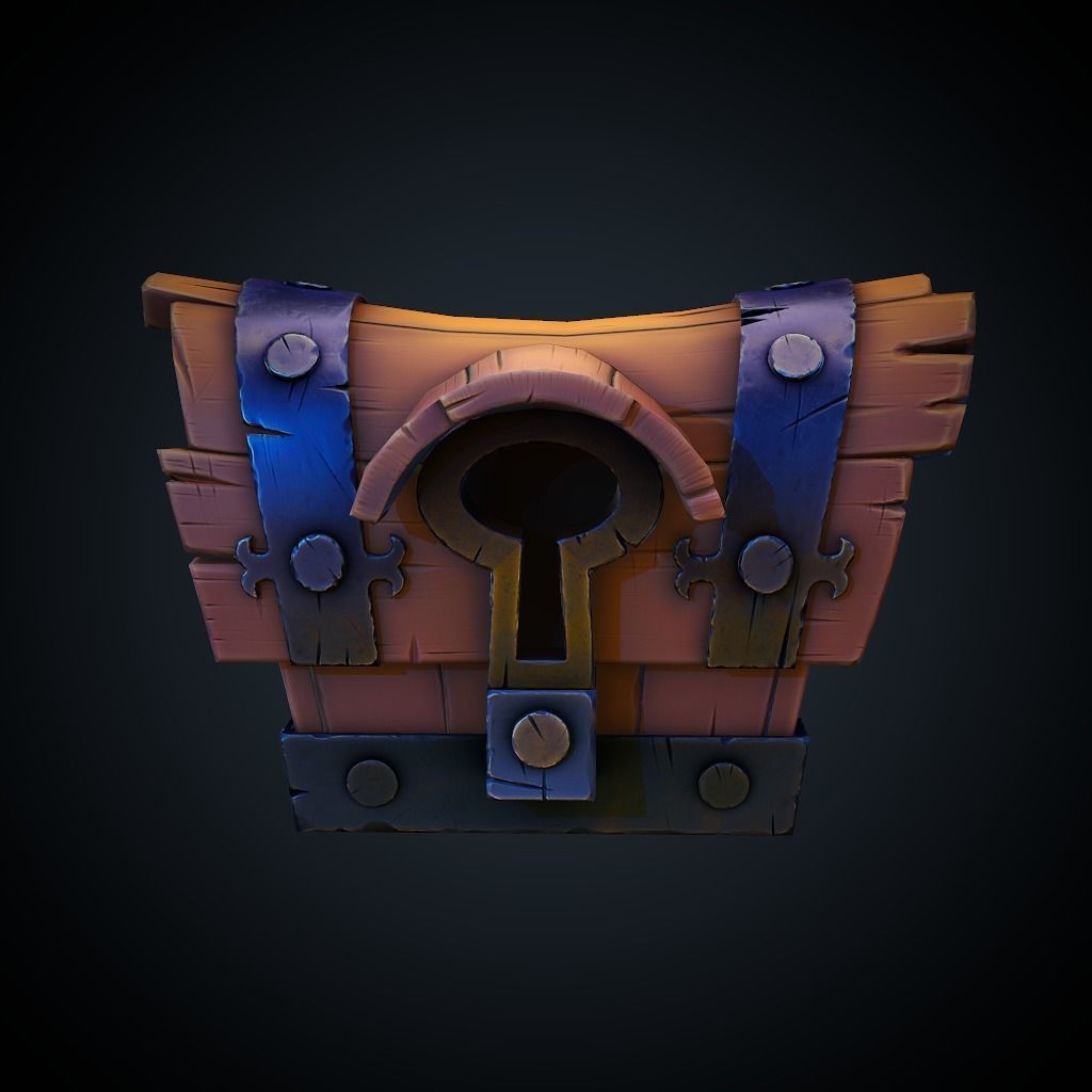 3D model Stylized chest VR / AR / low-poly | CGTrader