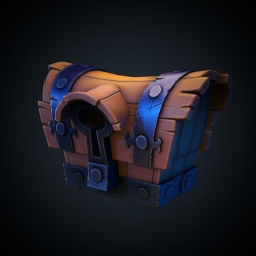 3D model Stylized chest VR / AR / low-poly | CGTrader