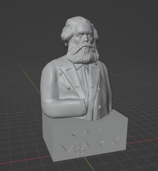 Karl Marx 3D model 3D printable | CGTrader