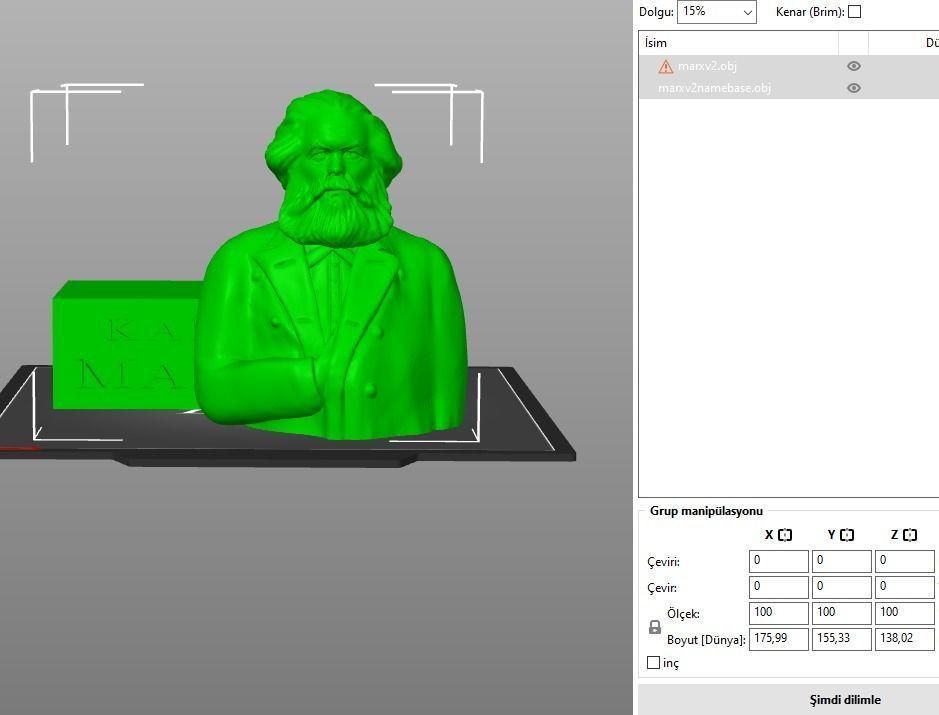 Karl Marx 3D model 3D printable | CGTrader
