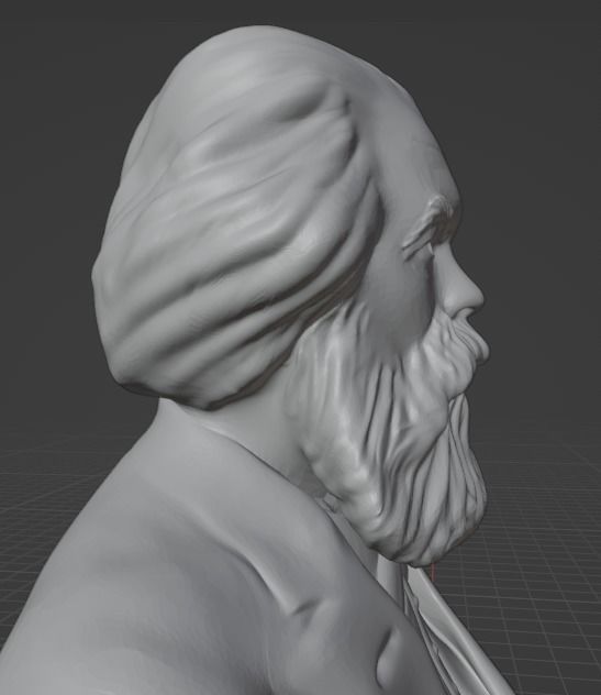Karl Marx 3D model 3D printable | CGTrader