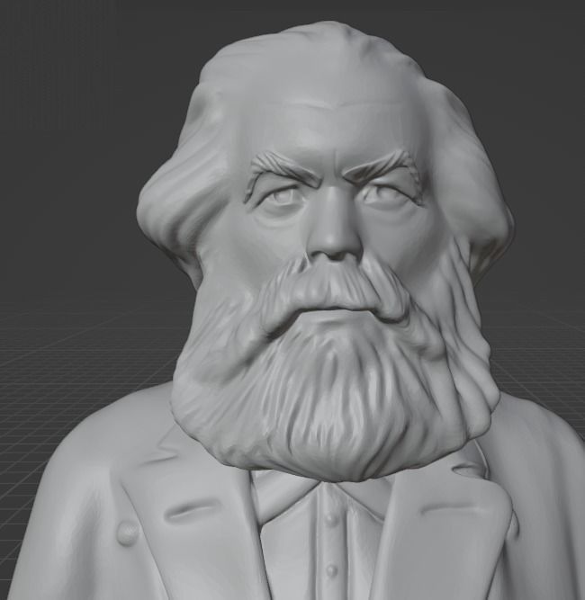 Karl Marx 3D model 3D printable | CGTrader