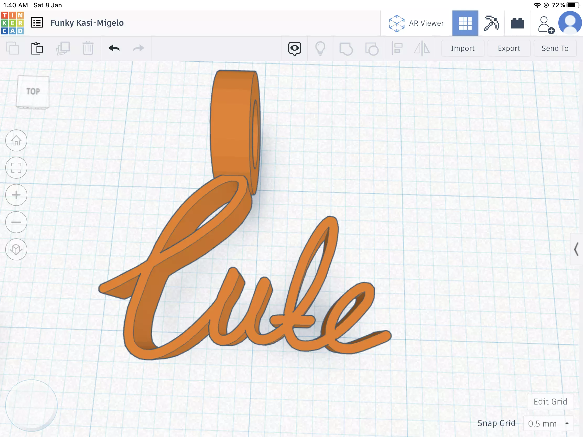Cute text pendant stl file 3D model 3D printable | CGTrader