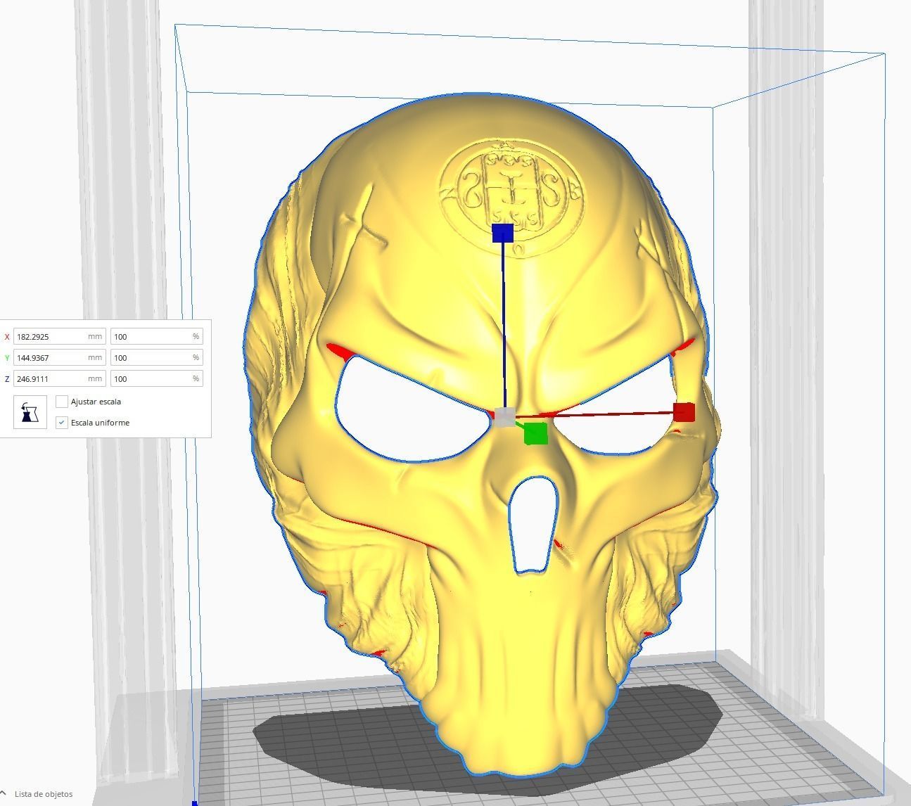 SkullMask 3d print skull mask 3D model 3D printable | CGTrader