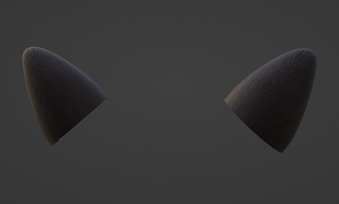 3D model Cat ears VR / AR / low-poly | CGTrader