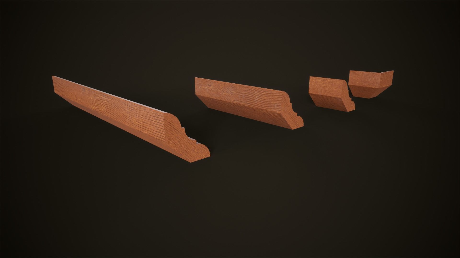 3D model Modular skirting board VR / AR / low-poly | CGTrader