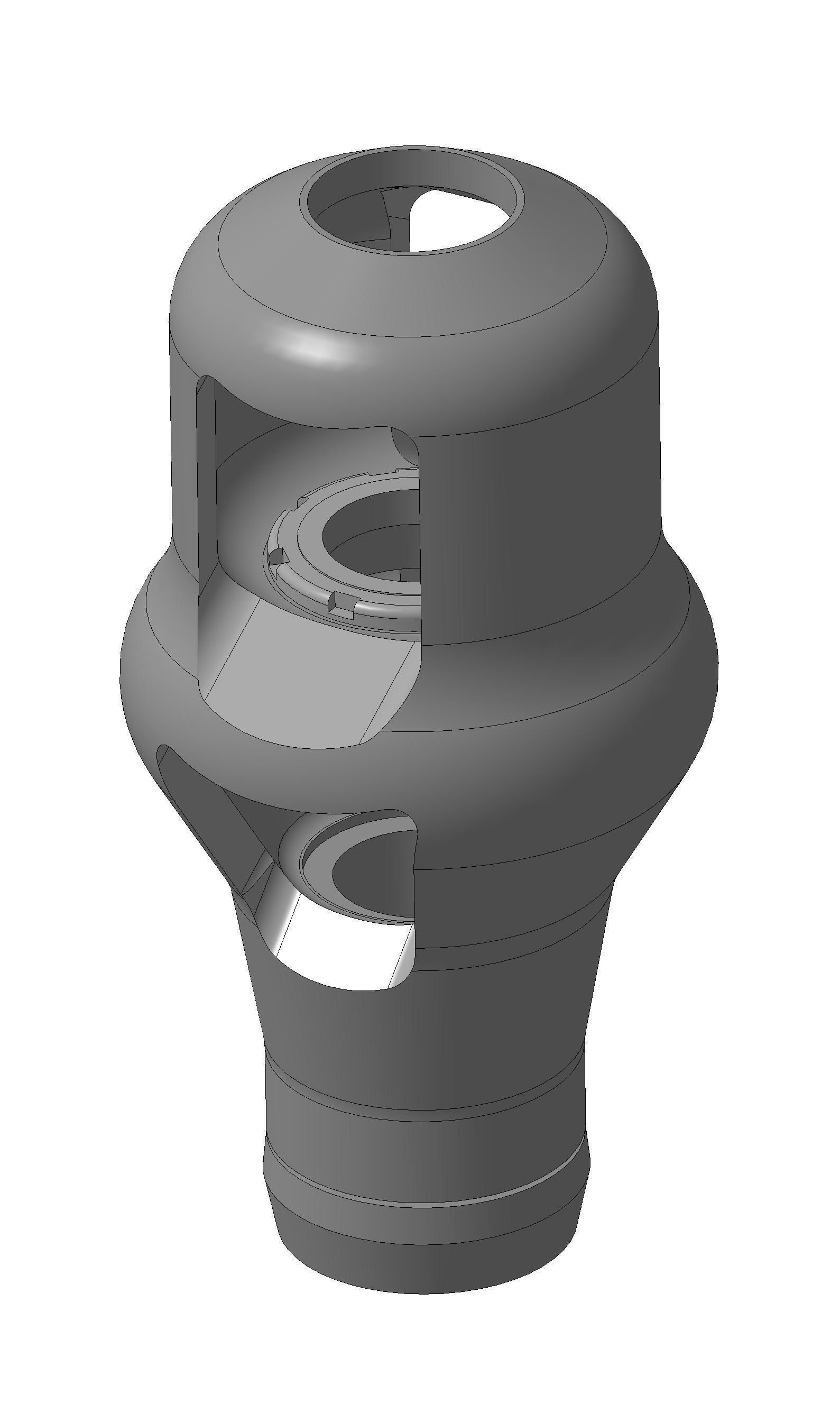 Tiger I tank early type muzzle break 3D model 3D printable | CGTrader
