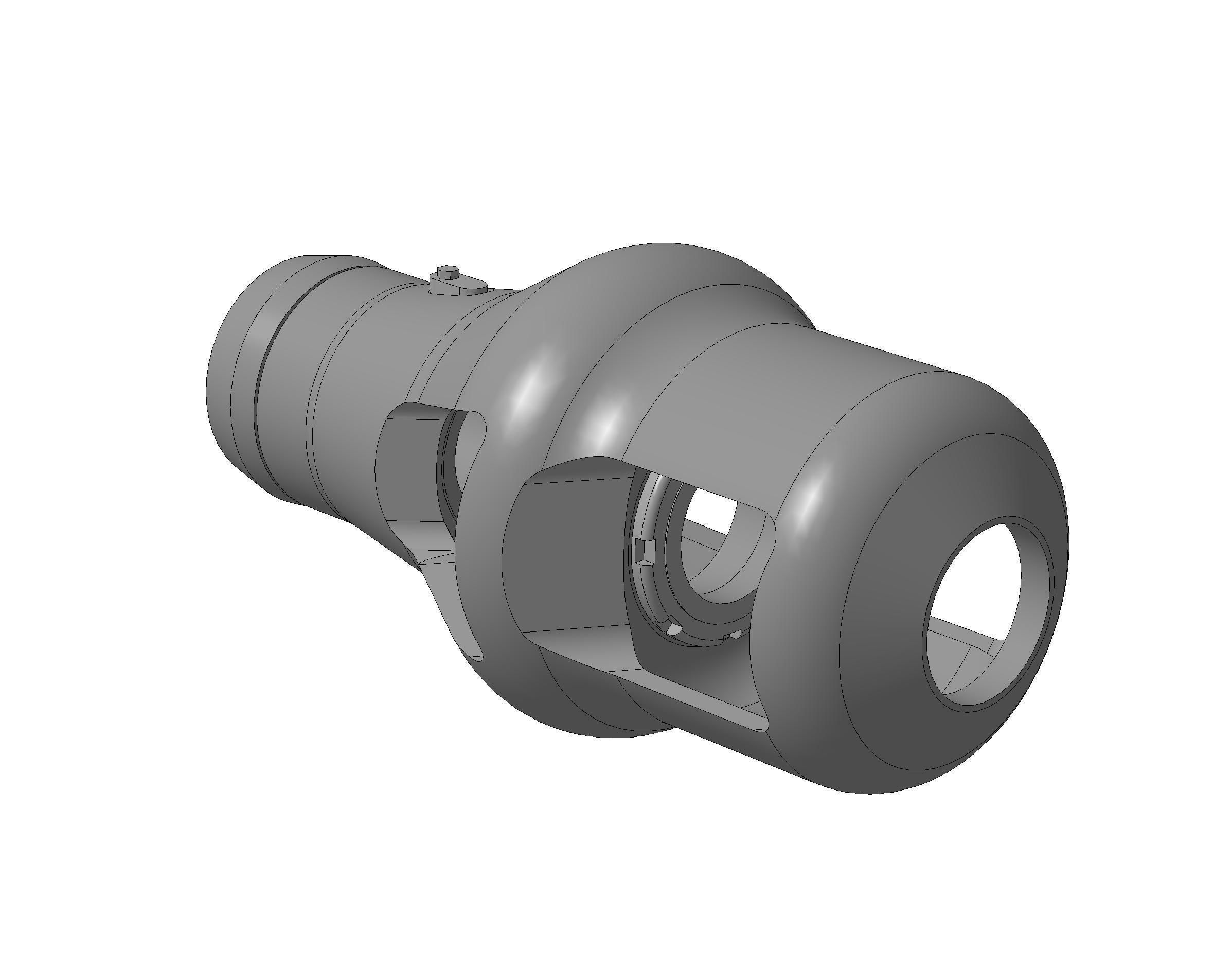 Tiger I tank early type muzzle break 3D model 3D printable | CGTrader