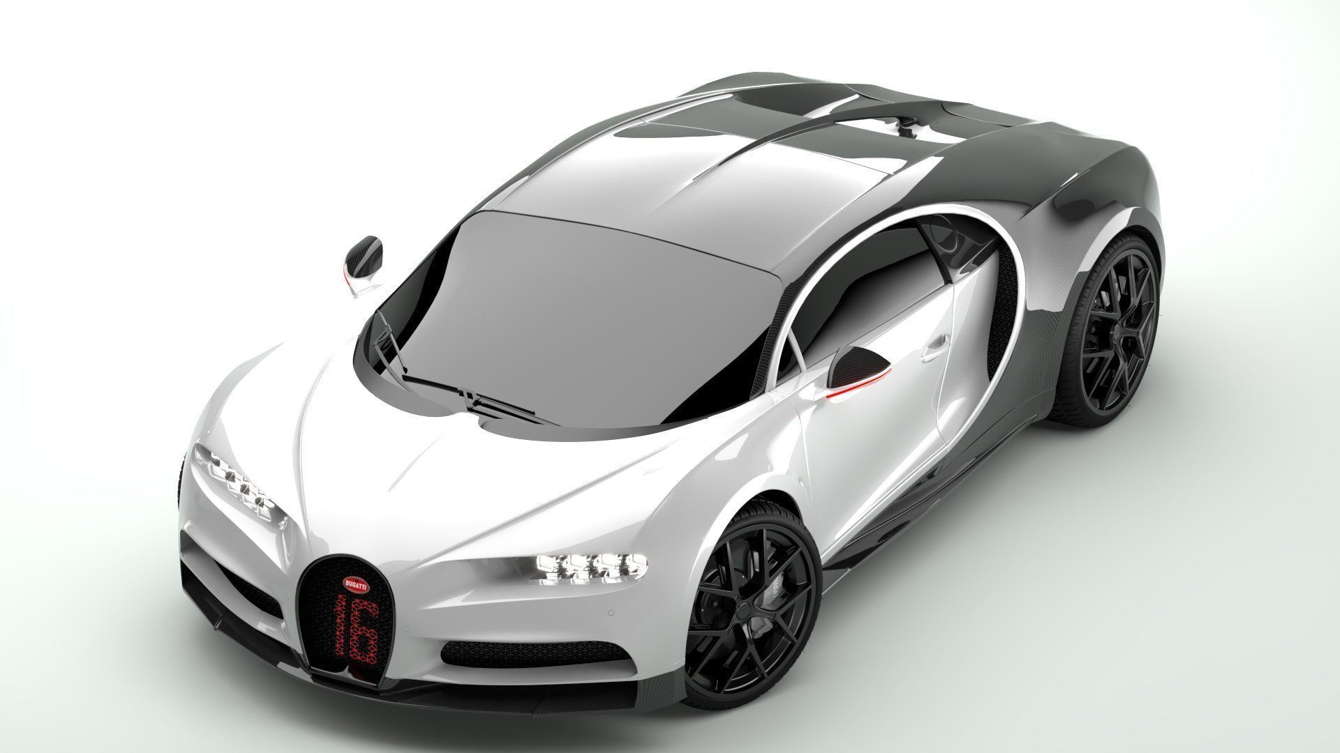 Bugatti Chiron Sport 2021 White Premium 3D model animated | CGTrader