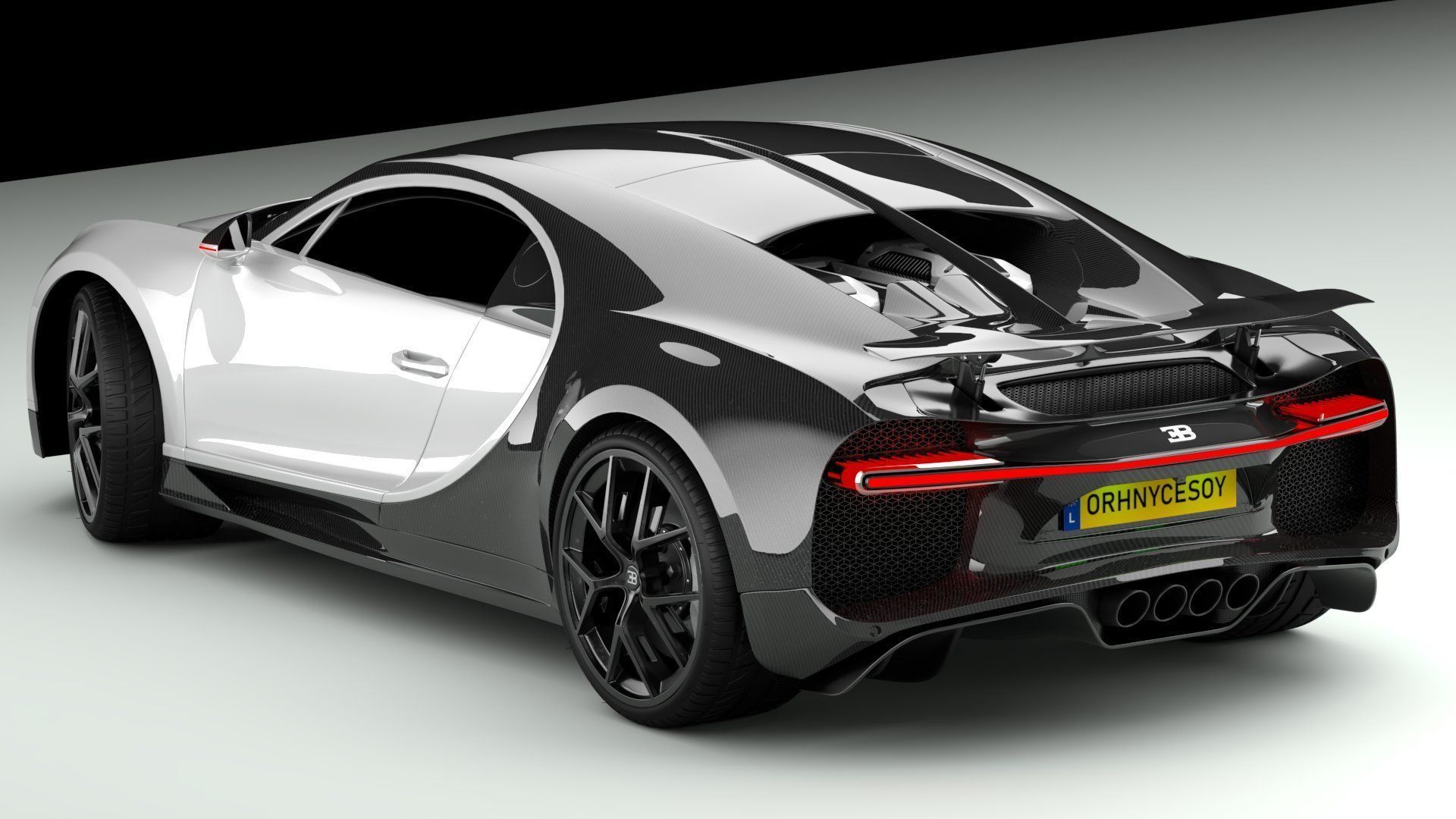 Bugatti Chiron Sport 2021 White Premium 3D model animated | CGTrader