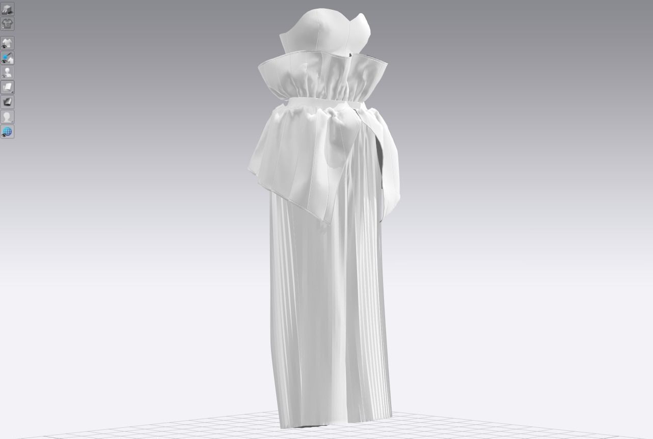 Womens black jumpsuit with an Arabic sadu print 3D model | CGTrader