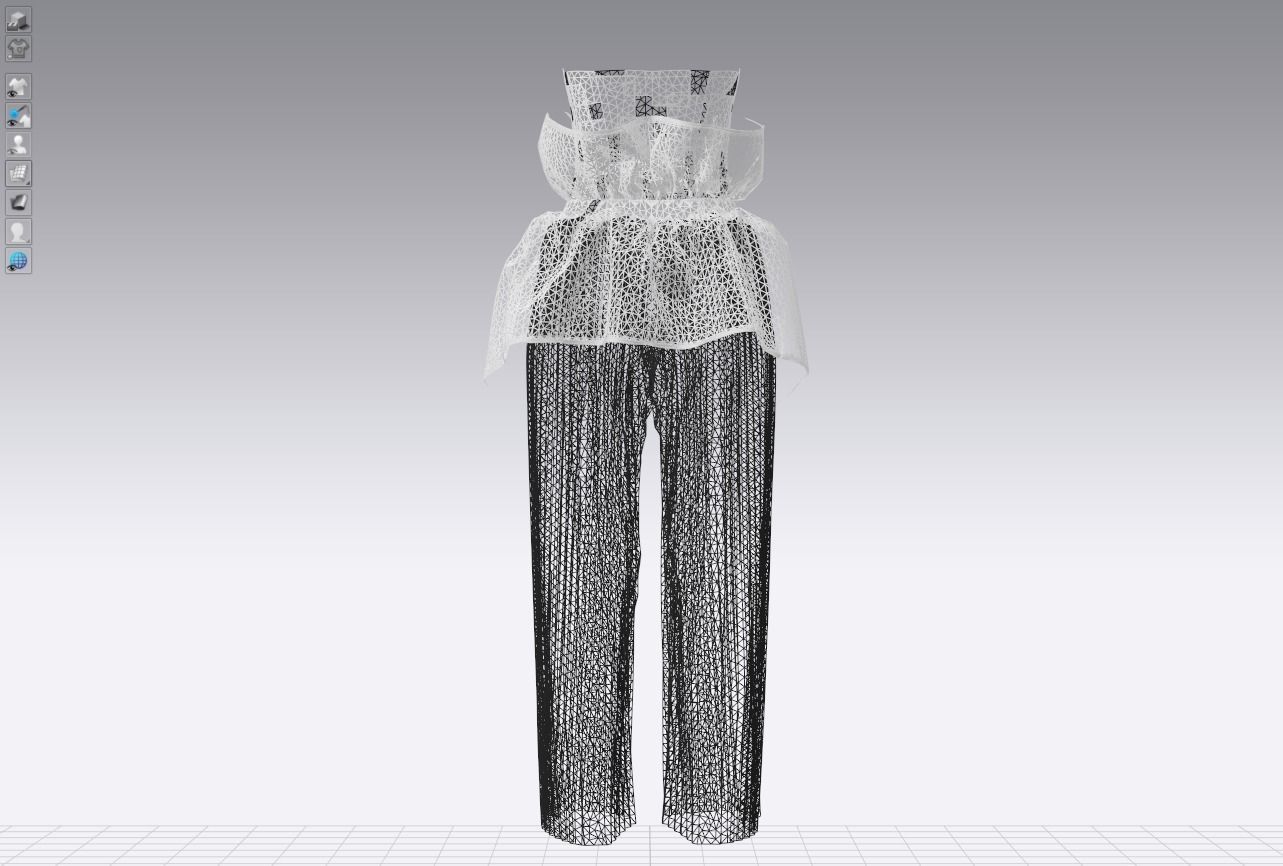 Womens black jumpsuit with an Arabic sadu print 3D model | CGTrader