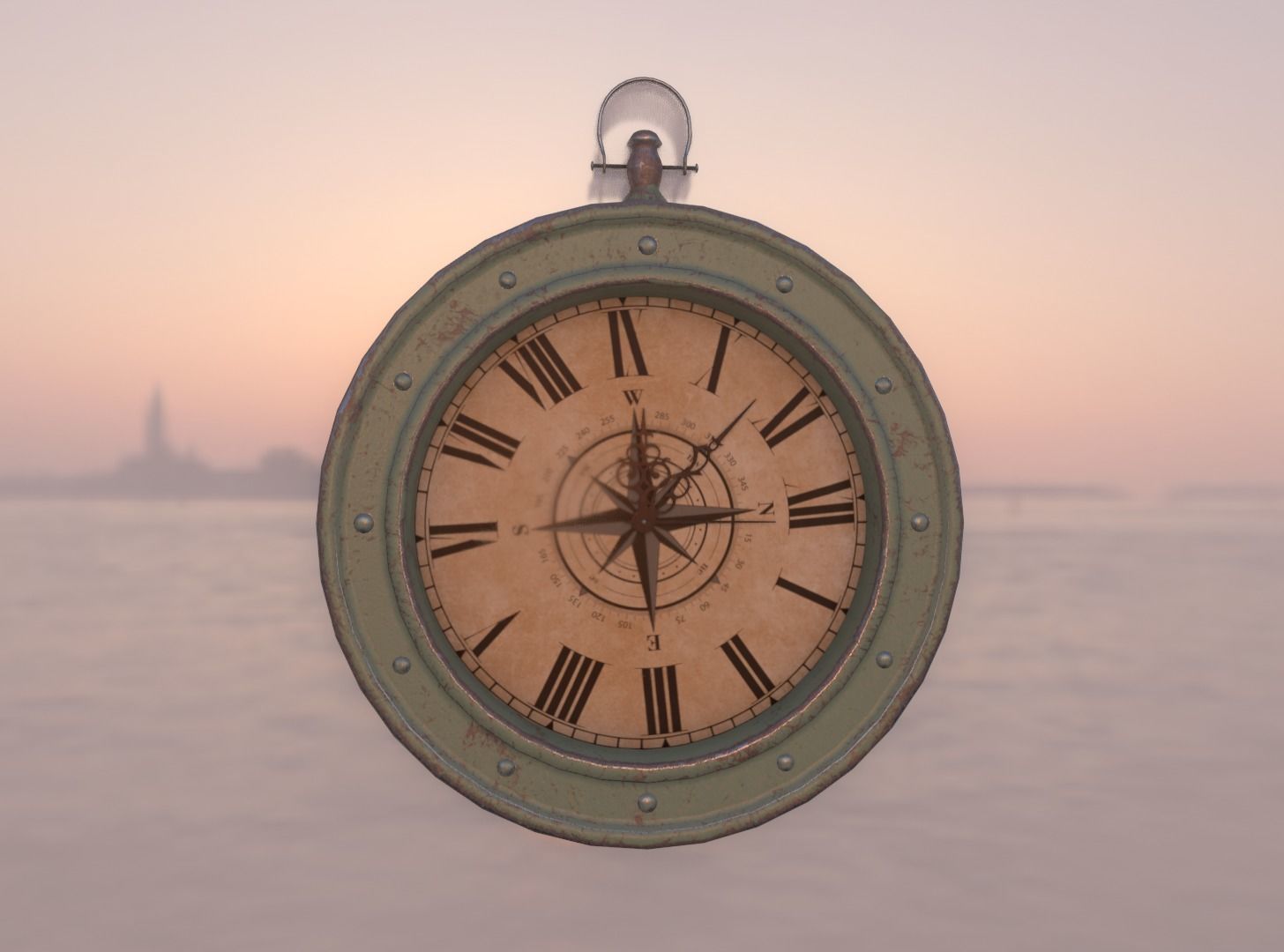 Low Poly Old Clock wall free VR / AR / low-poly 3D model | CGTrader