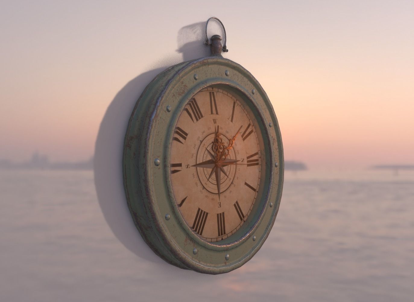Low Poly Old Clock wall free VR / AR / low-poly 3D model | CGTrader