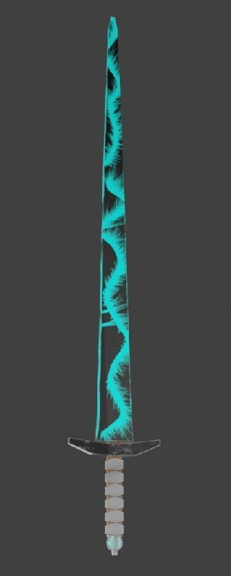 Frost-sword sword free VR / AR / low-poly 3D model | CGTrader