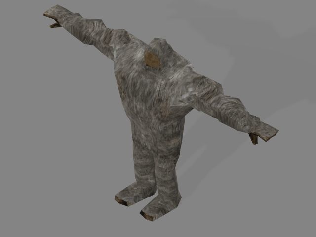 3D model Yeti Low Poly 3D Normal Mapped FBX VR / AR / low-poly | CGTrader