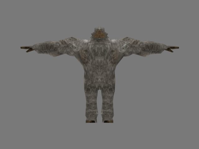 3D model Yeti Low Poly 3D Normal Mapped FBX VR / AR / low-poly | CGTrader