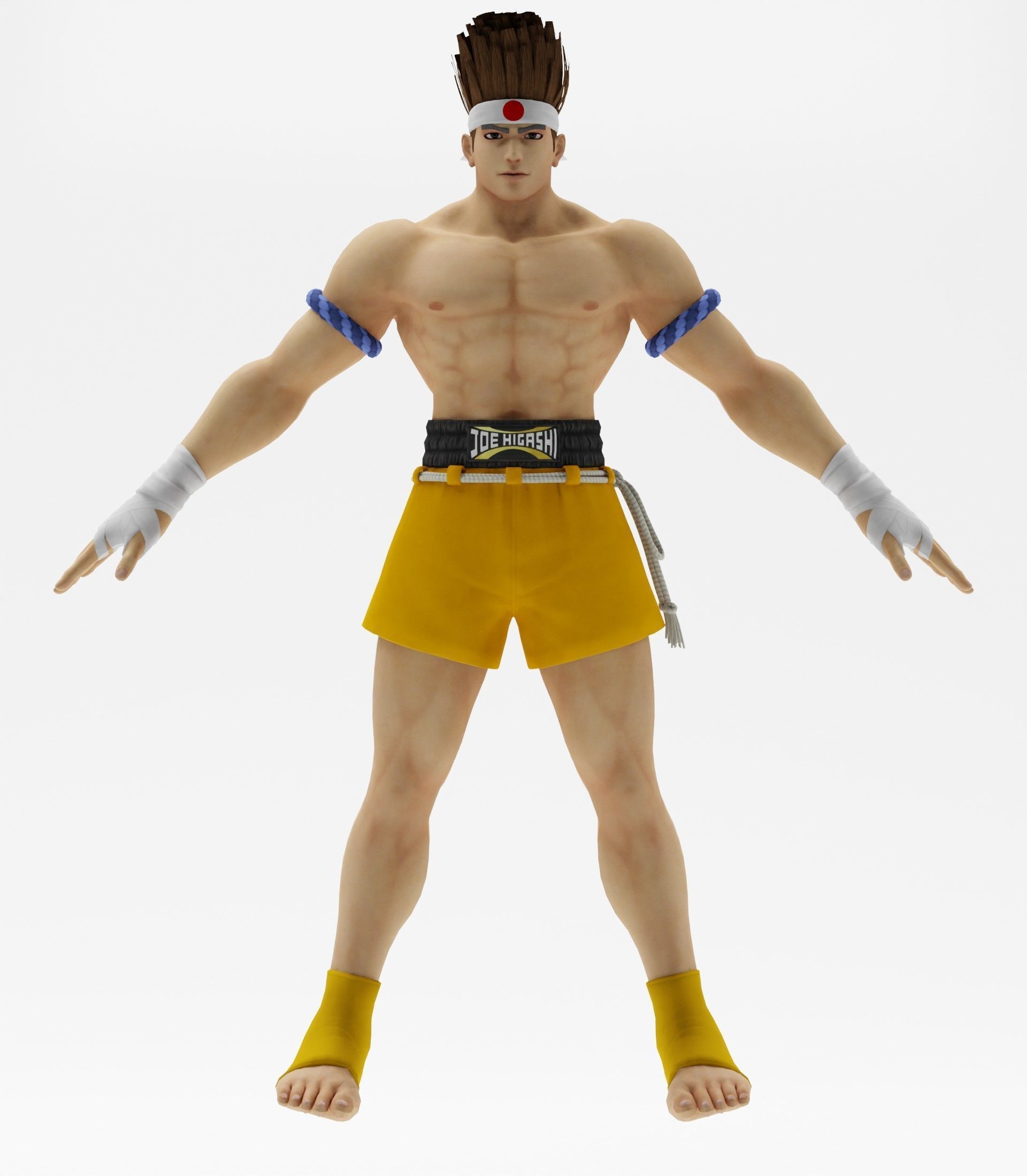 Joe Higashi 3D model rigged | CGTrader