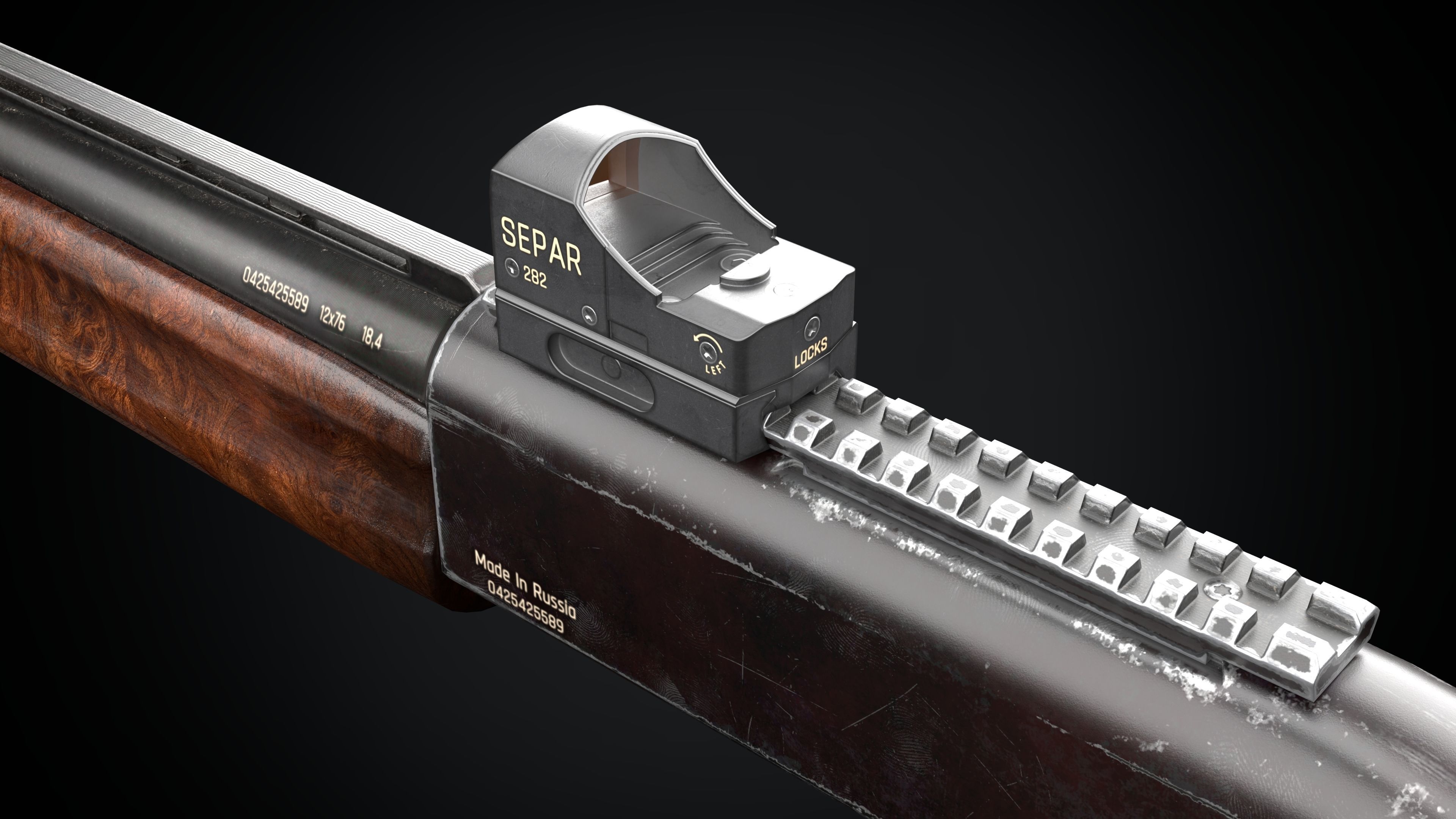 3D model MP-153 Semi-Automatic Shotgun VR / AR / low-poly | CGTrader