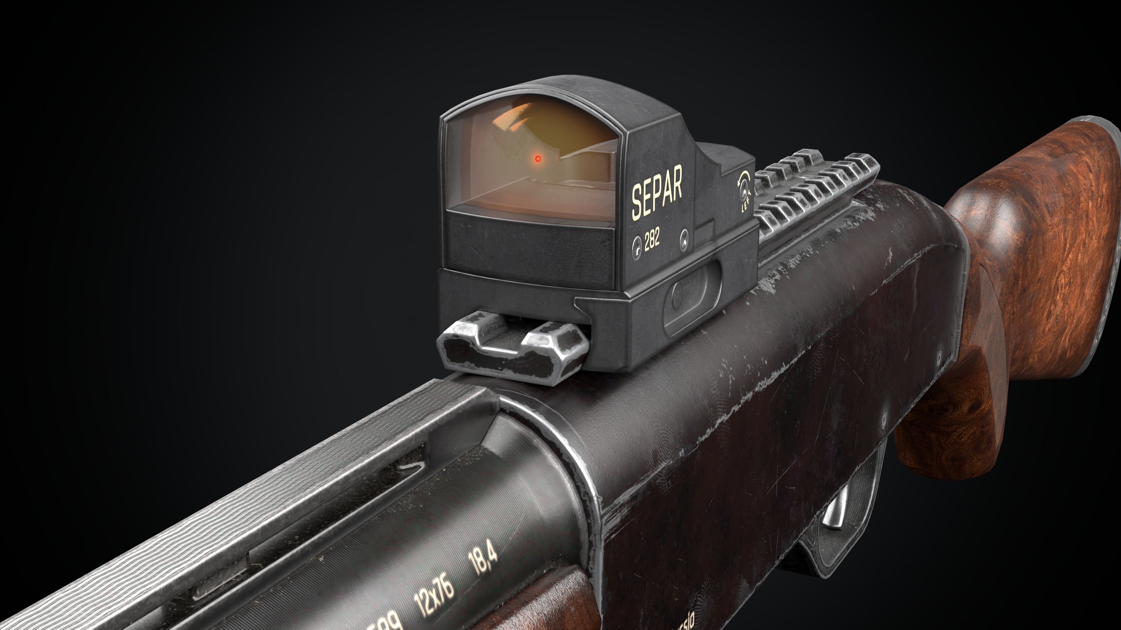 3D model MP-153 Semi-Automatic Shotgun VR / AR / low-poly | CGTrader