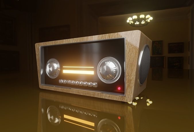 Retro Radio 3D model | CGTrader