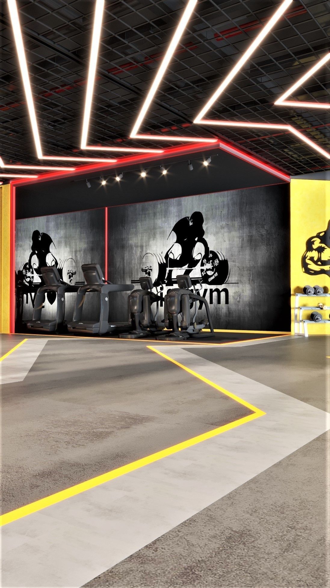 3D model Low-Poly Fitness-Gym Pack Low-poly 3D model VR / AR / low-poly ...