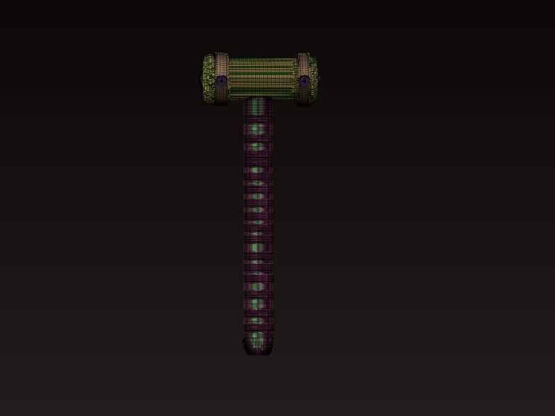 3D model fantasy battle hammer VR / AR / low-poly | CGTrader