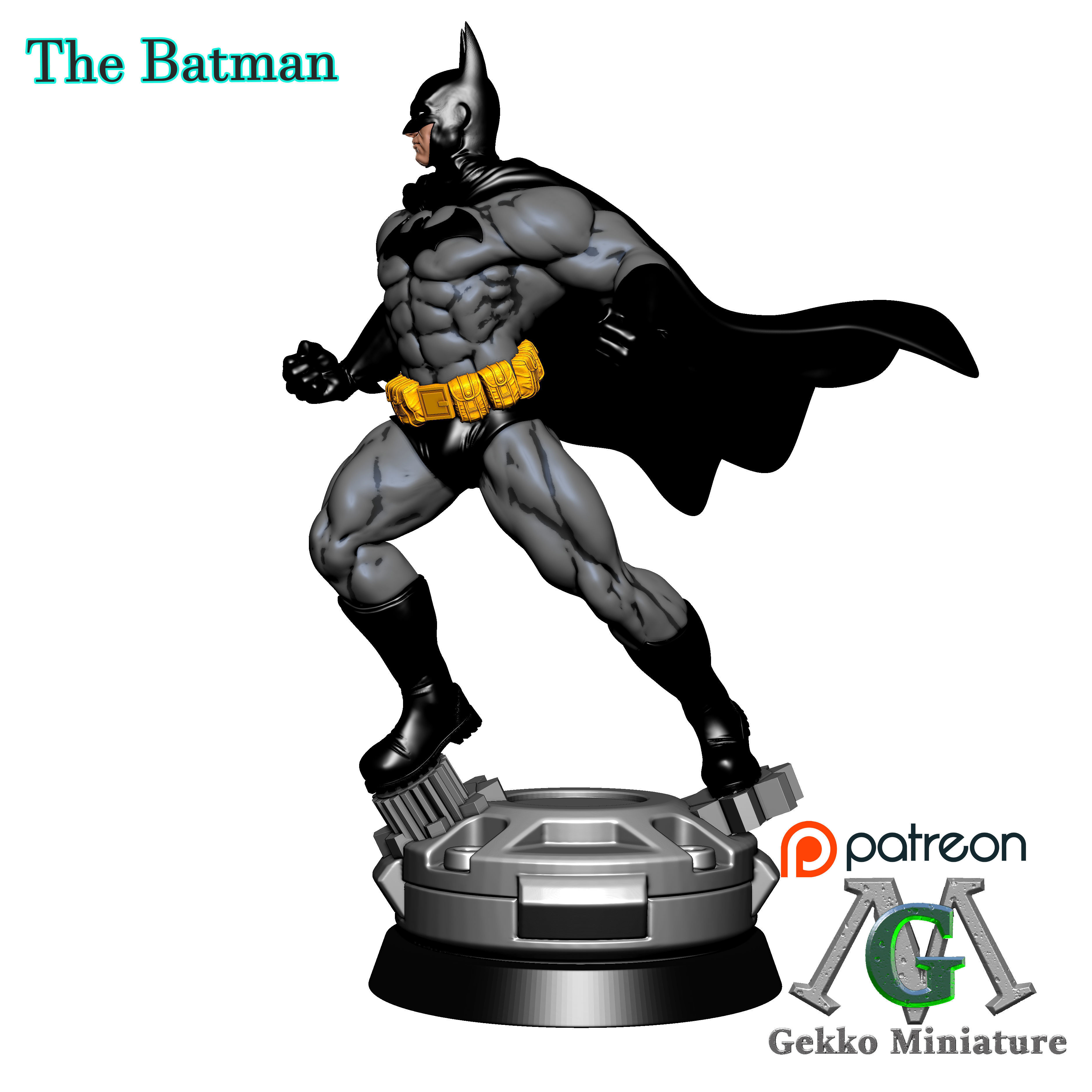 Batman 75mm STL 3D Printing for Tabletop Gaming 3D model 3D printable ...