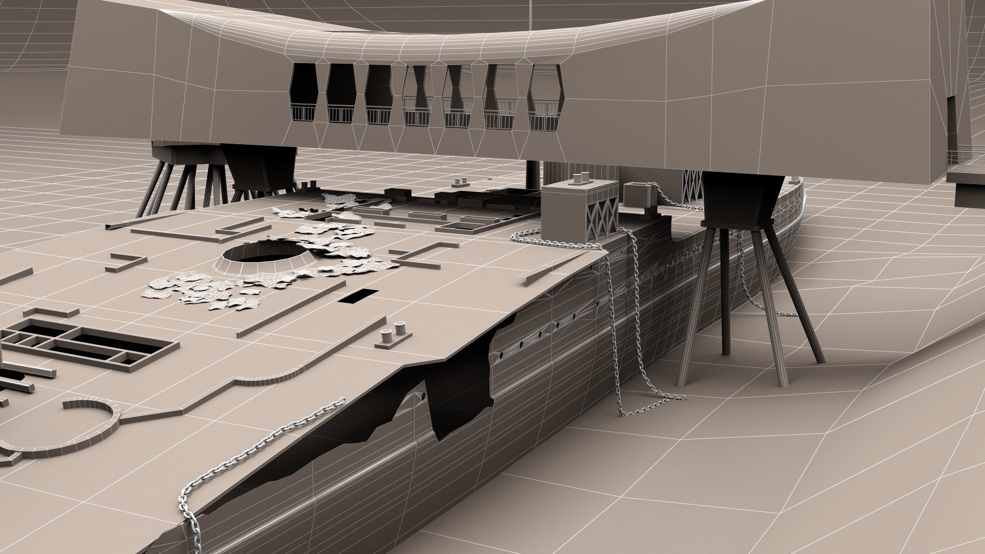 USS Arizona Memorial 3D model | CGTrader