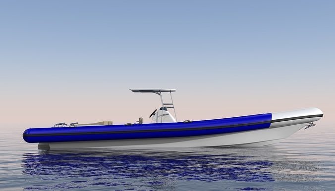 10 m leght RHIB 3D model | CGTrader