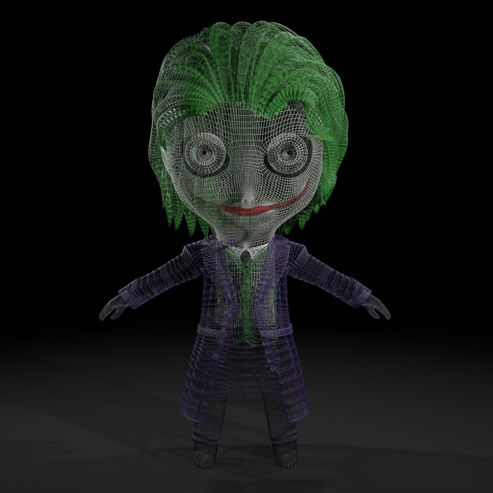 Lil Joker Fan Art Figure free VR / AR / low-poly 3D model | CGTrader