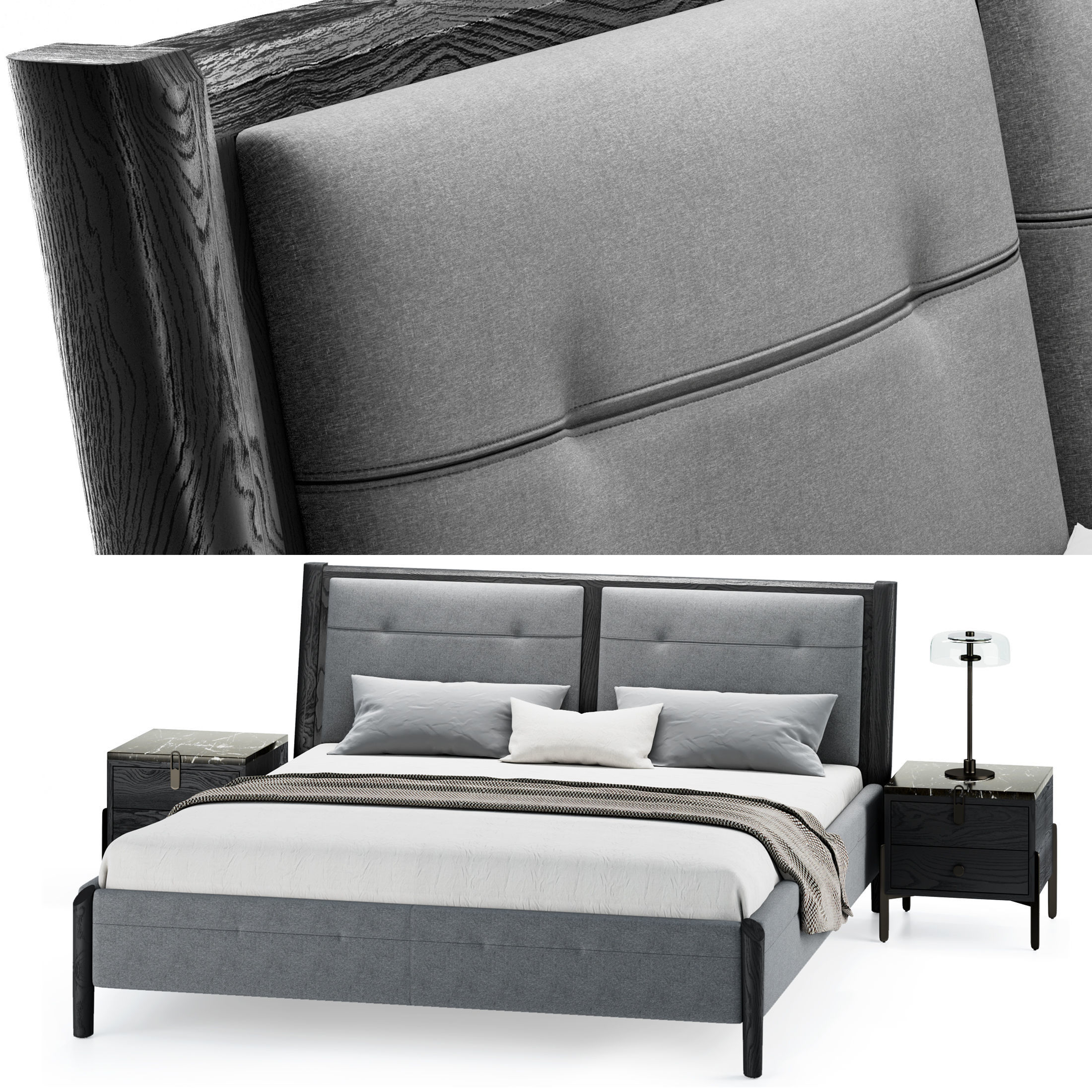 Jara Bed by Rolf Benz 3D model | CGTrader