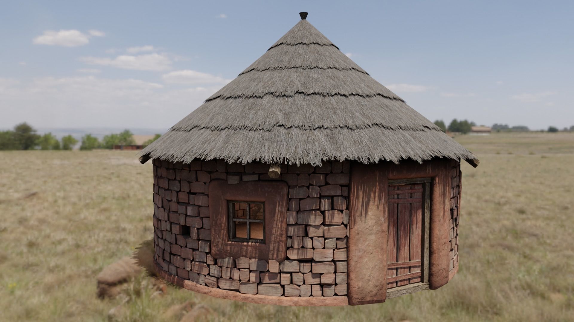 3D model Round Hut VR / AR / low-poly | CGTrader