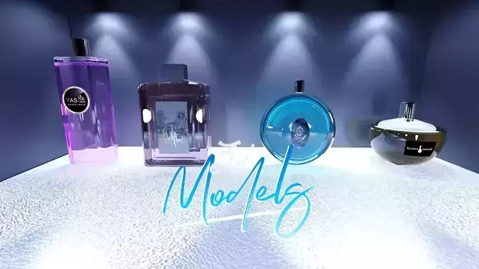 Perfumes perfume display 3D model | CGTrader