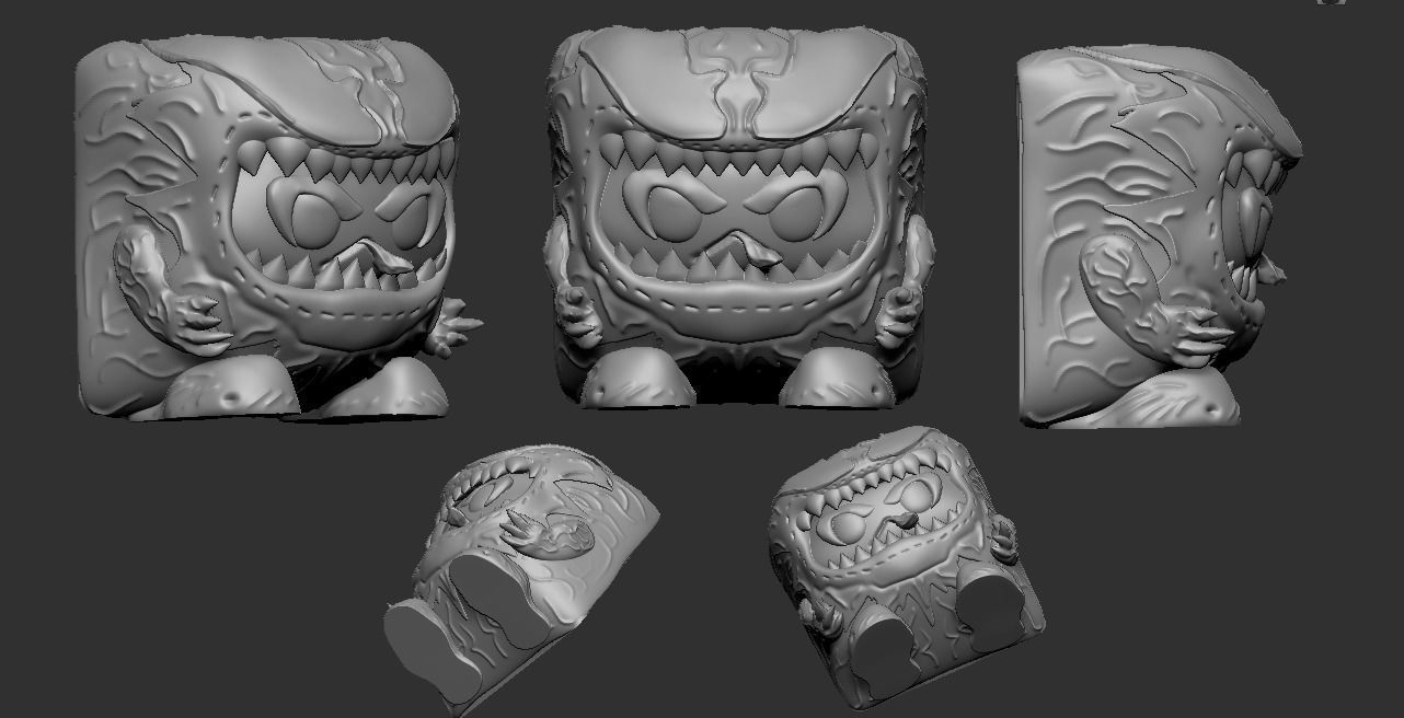 Venom Keycap Mechanical Keyboard Ninja Keed 3D model 3D printable ...