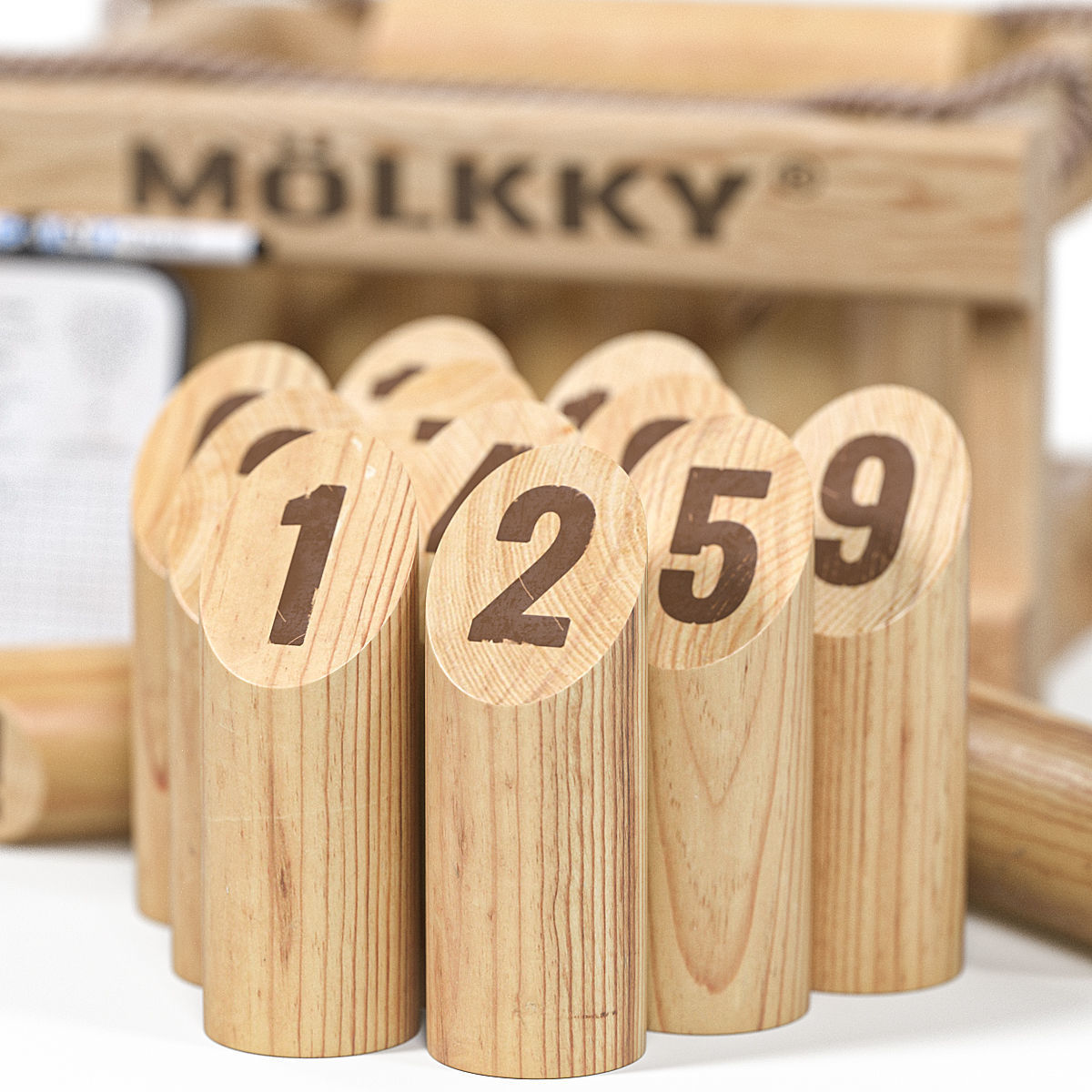 Set for the game Molkky Finnish towns 3D model | CGTrader