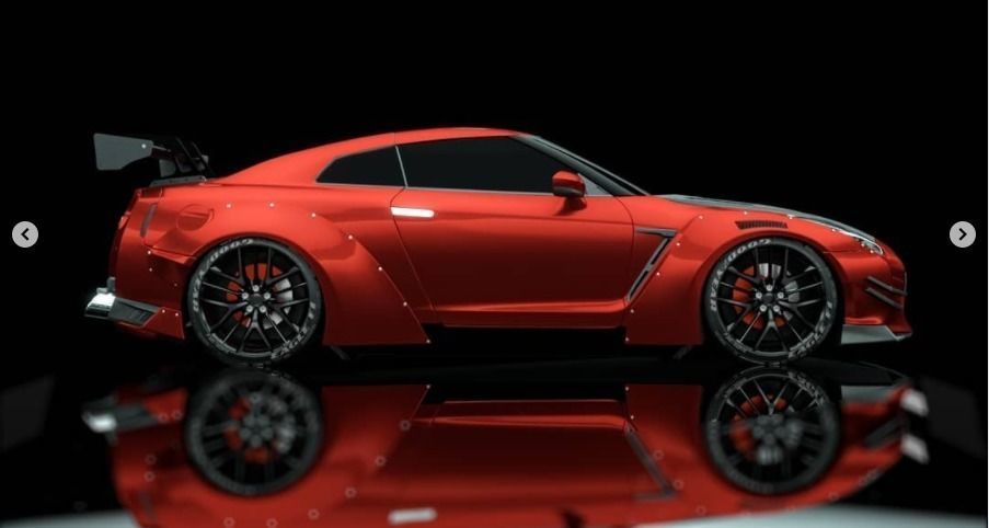 Modefied Nissan r35 3D model | CGTrader