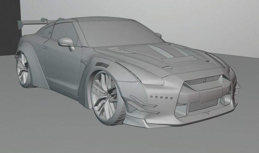 Modefied Nissan r35 3D model | CGTrader
