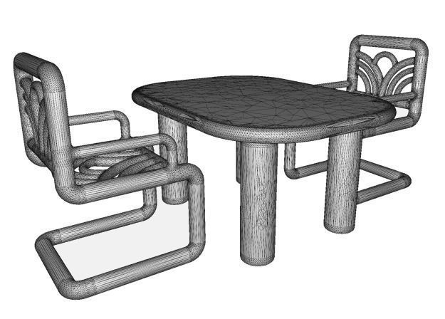 Marvelous Kids Dining Table Set 3D model | CGTrader