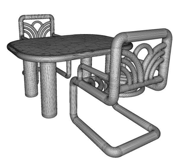 Marvelous Kids Dining Table Set 3D model | CGTrader