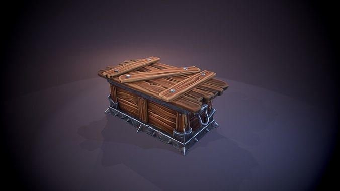 3D model Stylized Box VR / AR / low-poly | CGTrader