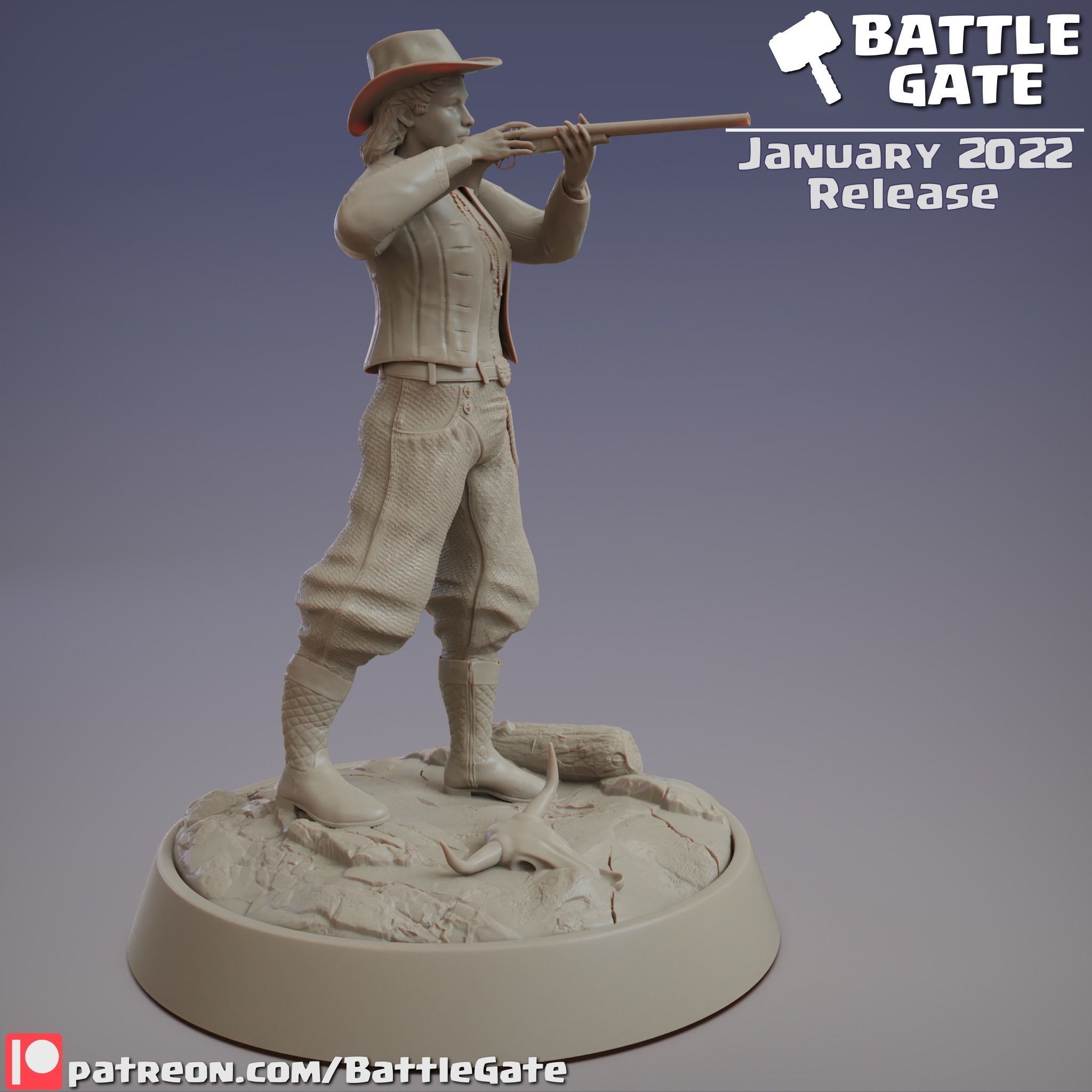 BRAVE WOMAN 3D model 3D printable | CGTrader