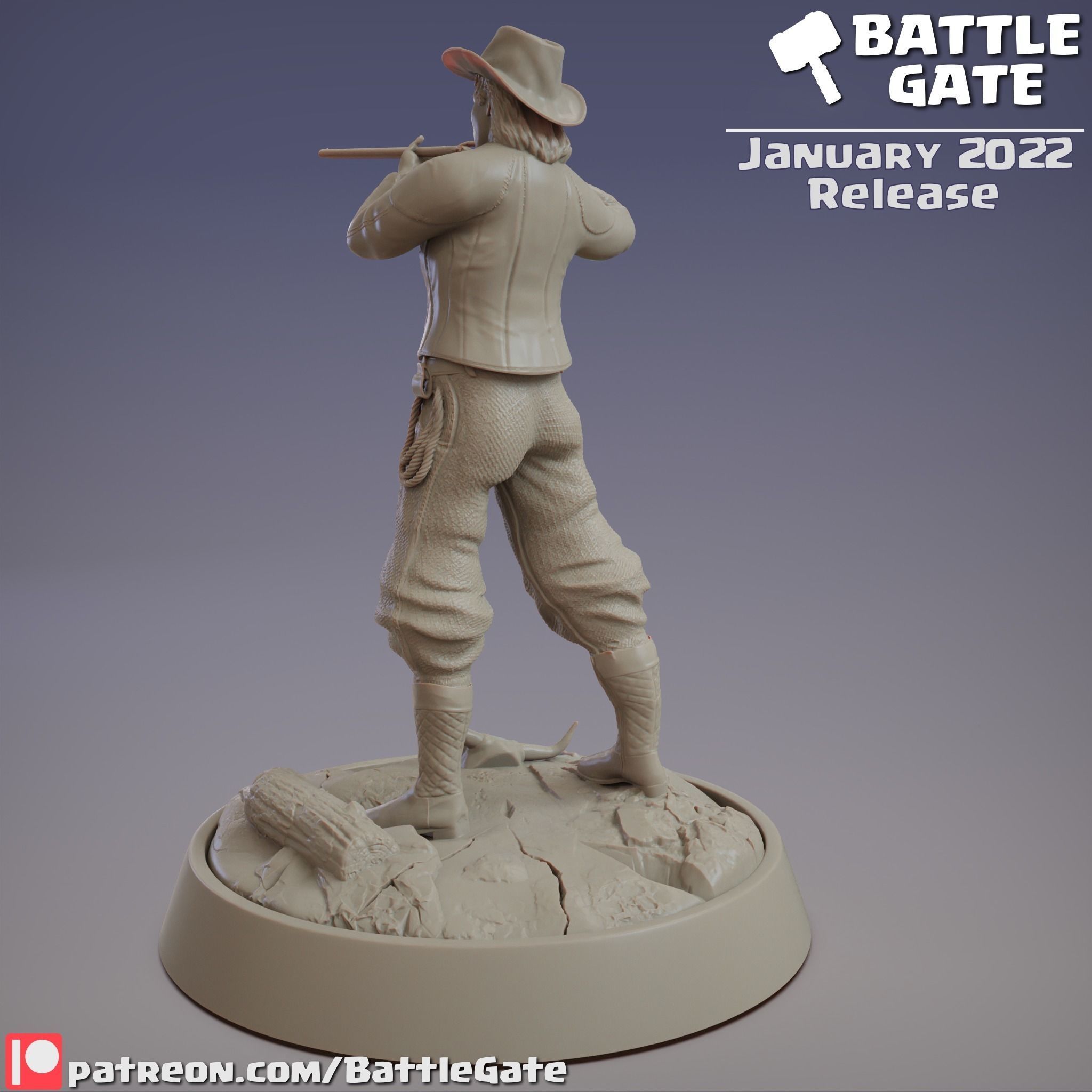 BRAVE WOMAN 3D model 3D printable | CGTrader