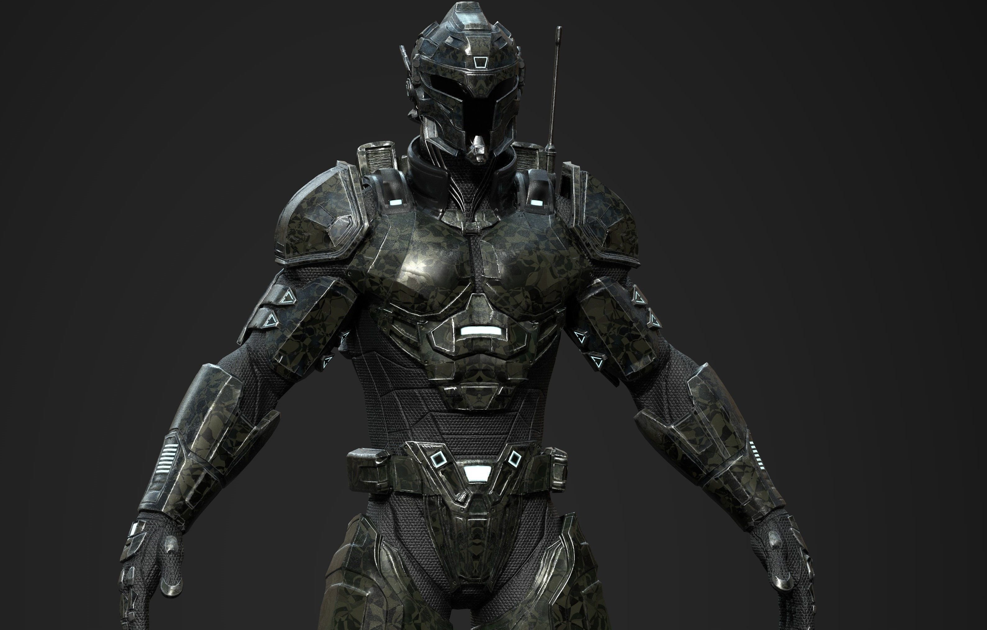 3D model Sci-fi Super Soldier - UE4 Skeleton VR / AR / low-poly | CGTrader