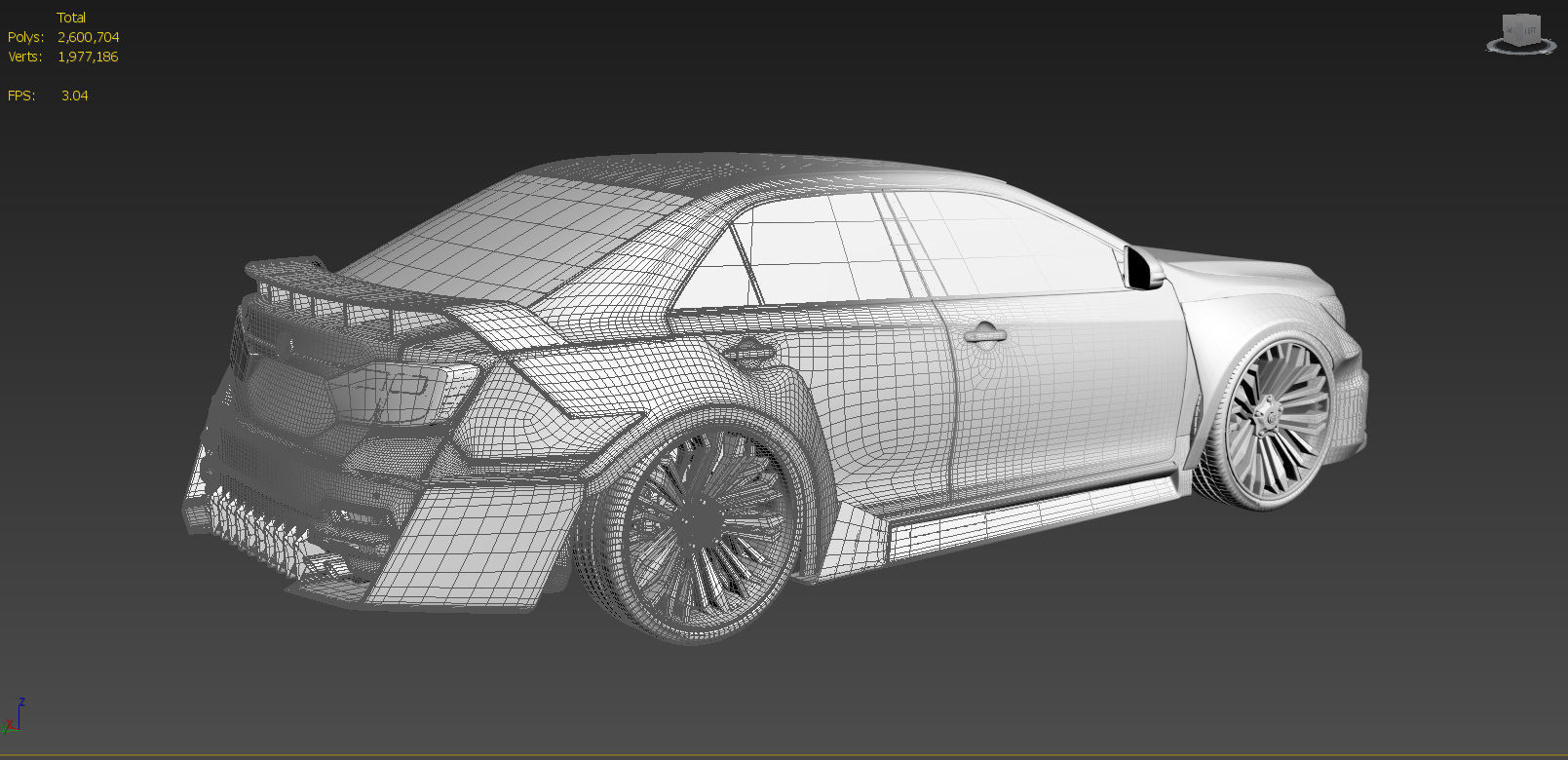 Toyota Camry 2012 tuning by Panch design 3D model | CGTrader