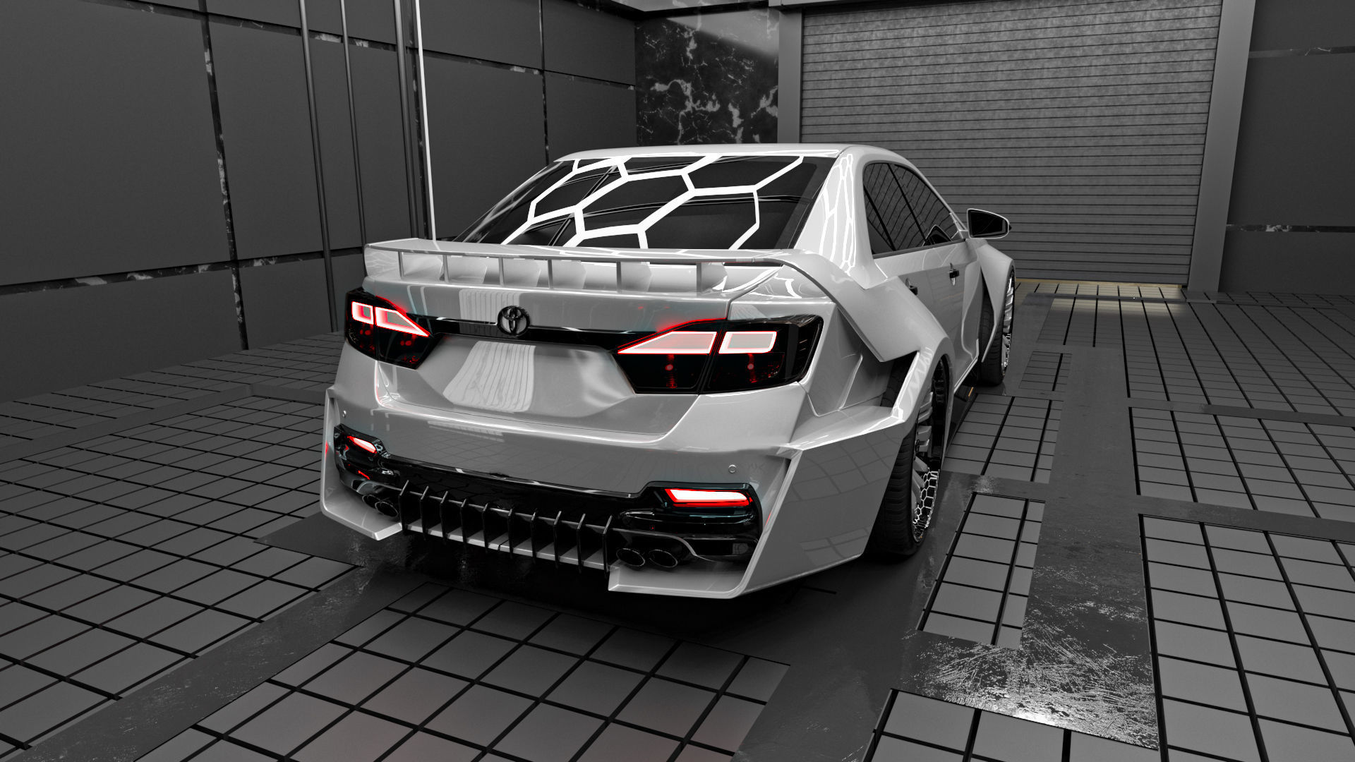 Toyota Camry 2012 tuning by Panch design 3D model | CGTrader