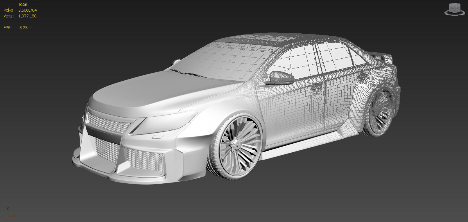Toyota Camry 2012 tuning by Panch design 3D model | CGTrader