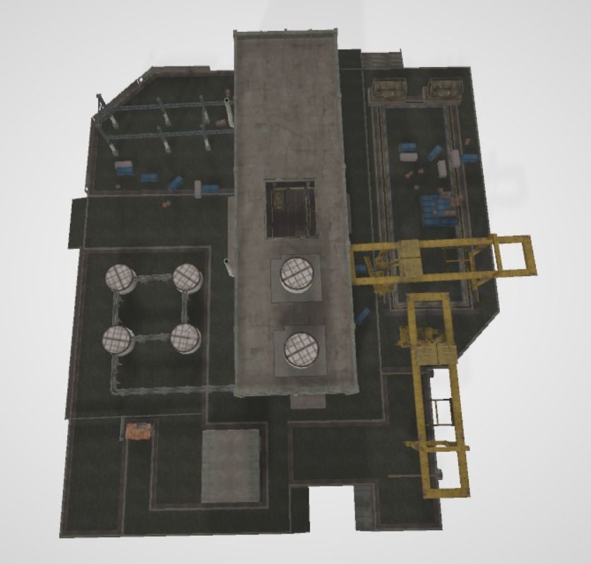 factory free fire 3D model rigged | CGTrader